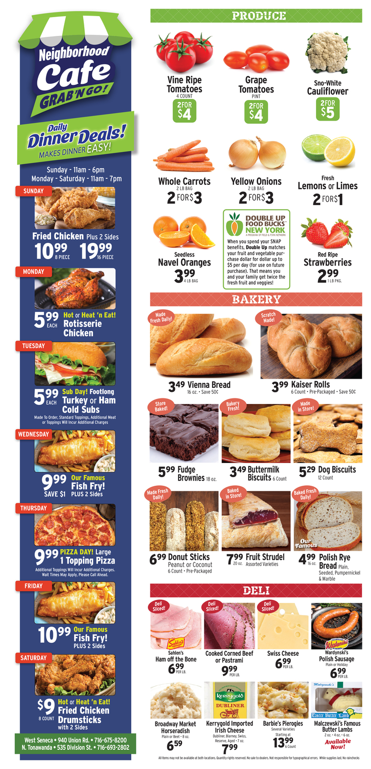 Print Weekly Specials | The Market in the Square